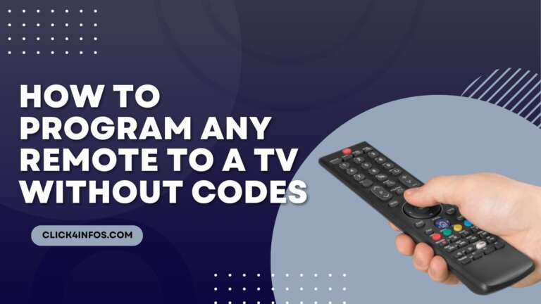 How To Program Any Remote To A TV Without Codes